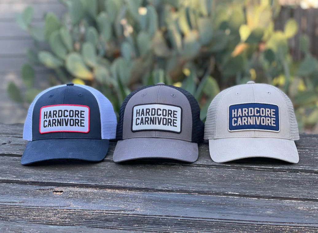 Hardcore Carnivore "Block Logo" Trucker Cap – The Que Club