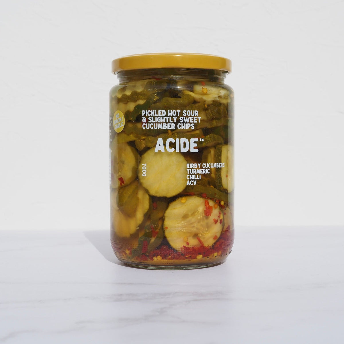 ACIDE “Pickled Hot, Sour & Slightly Sweet Cucumber Chips”. 700g – The ...