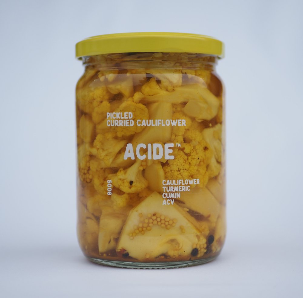ACIDE "Pickled Curry Cauliflower" 500g – The Que Club