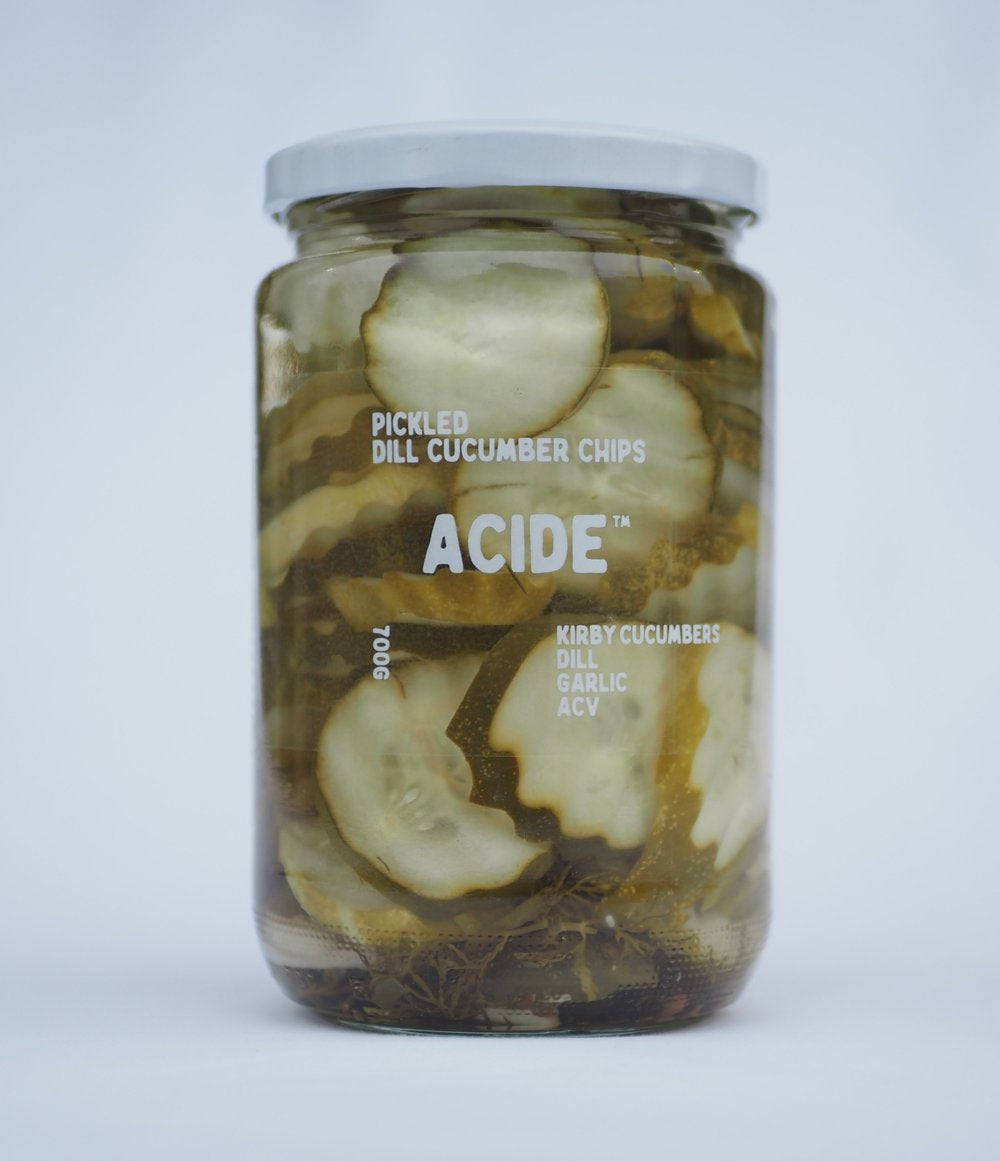 ACIDE "Crinkle Cut Dill Pickles" 700g – The Que Club